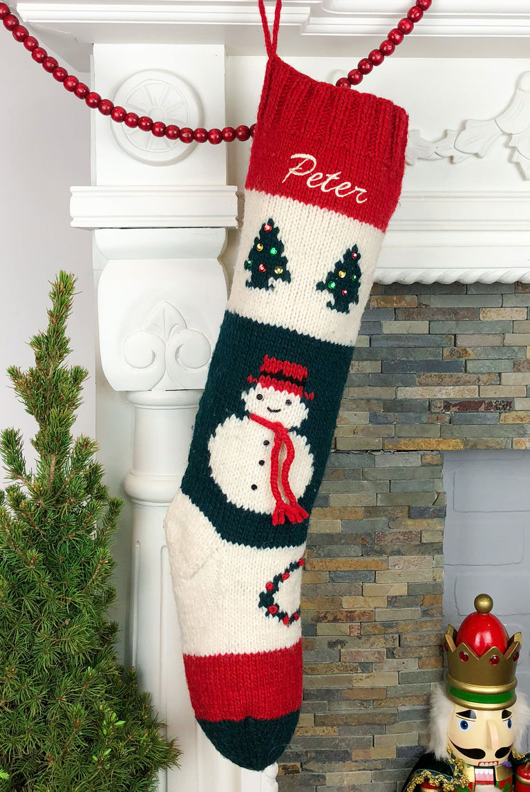 Classic Christmas Stockings – Hand Knit Holiday